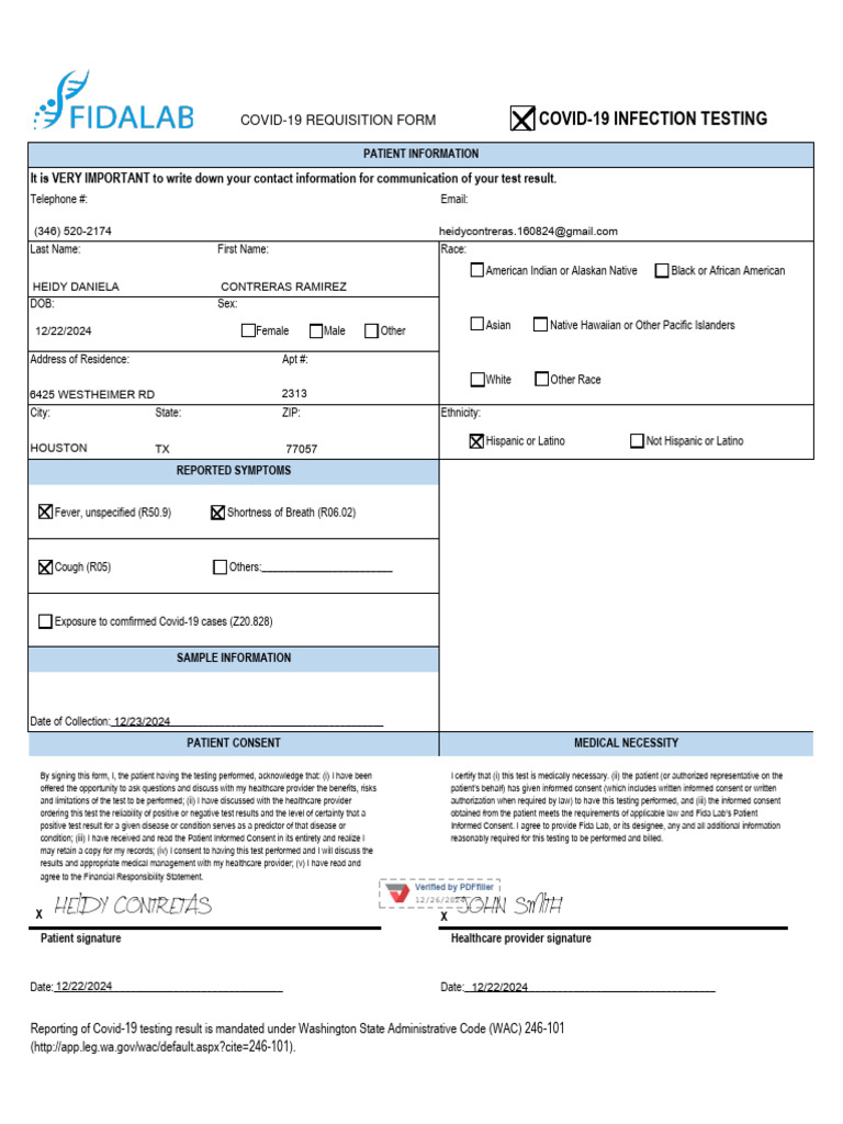 Positive Covid Test Results Template | PDF | Race And Ethnicity In The ...