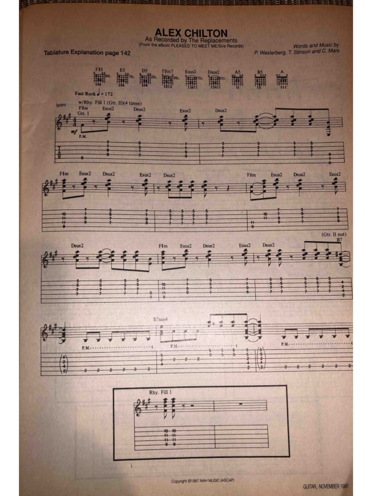 Alex Chilton - Replacements | PDF