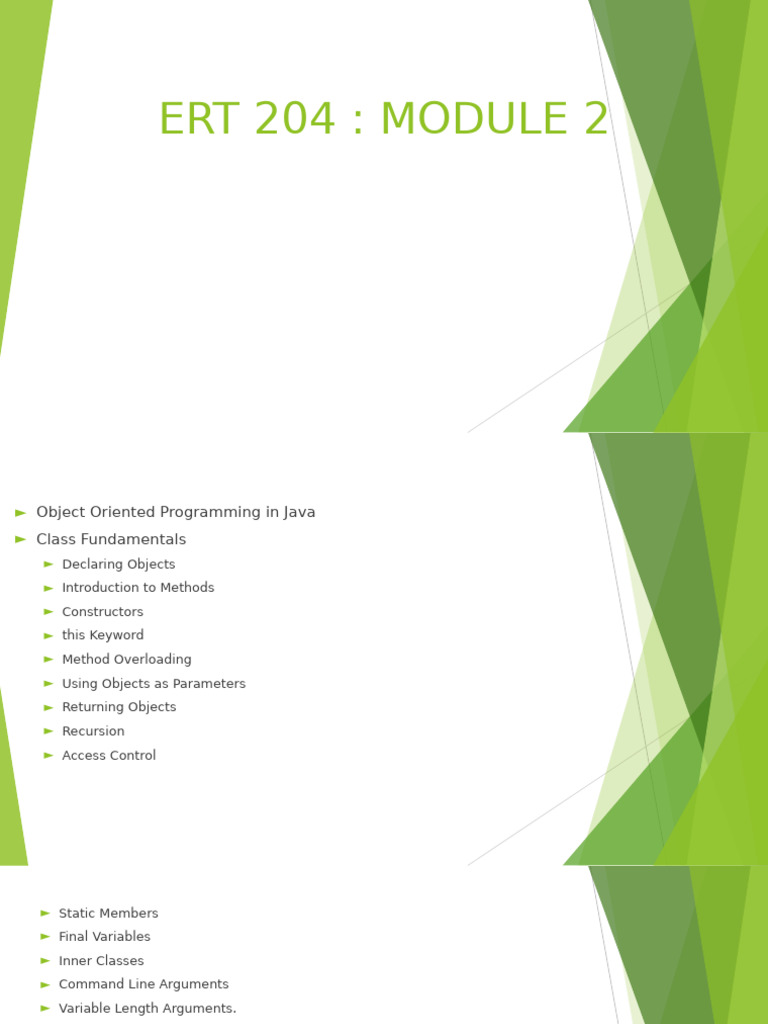 Java Object-Oriented Programming Basics | PDF | Class (Computer Programming) | Inheritance ...