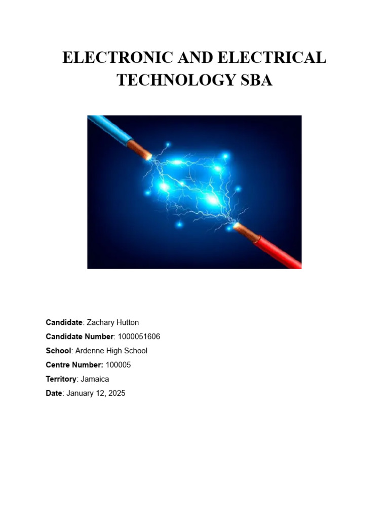 Zacharys Electrical Sba 2025 | PDF | Electric Motor | Resistor