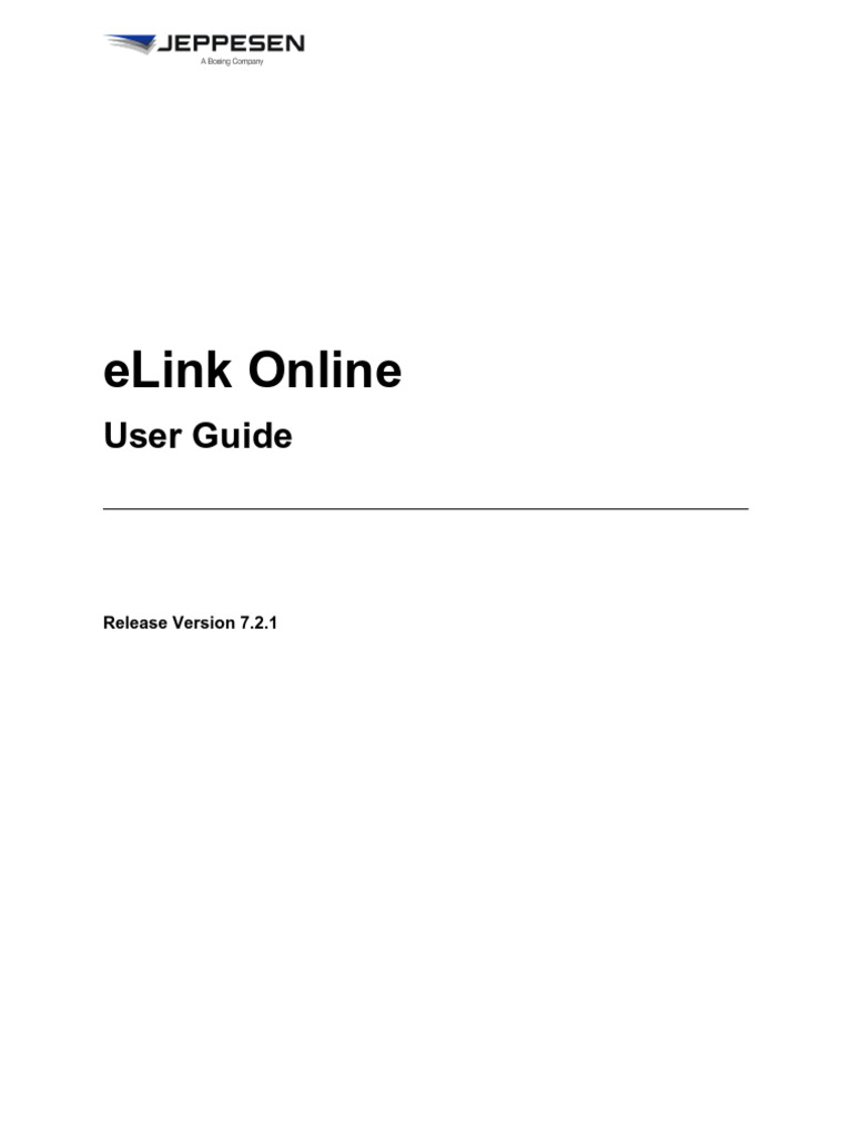 Jeppesen Elink User Guide | PDF | Login | Finder (Software)