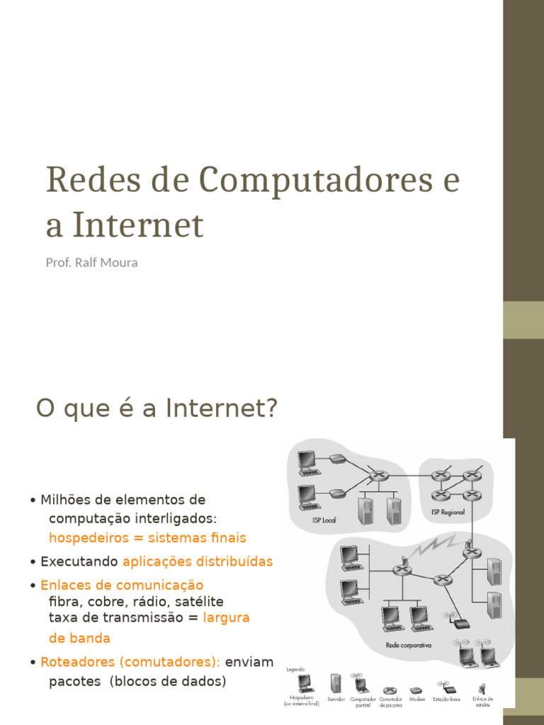 01 - Redes de Computadores e Internet | PDF | Rede de computadores | Internet