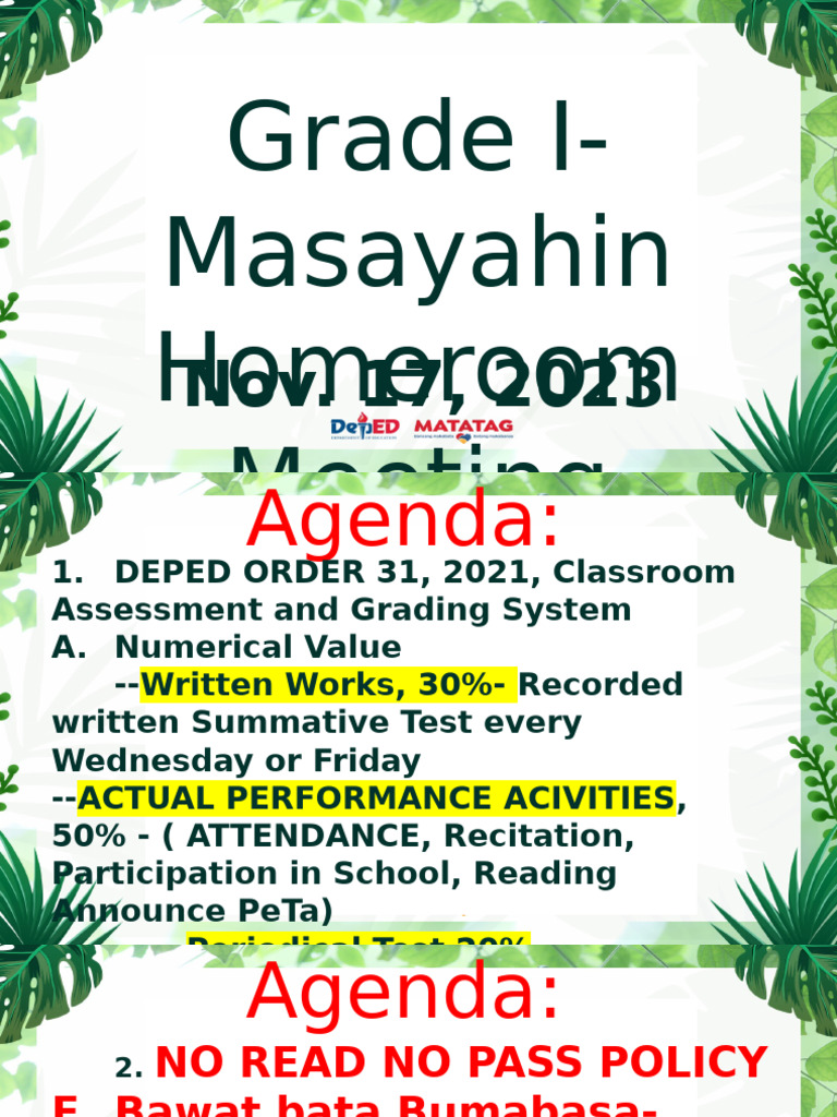 homeroom-meeting-nov.-17 | PDF