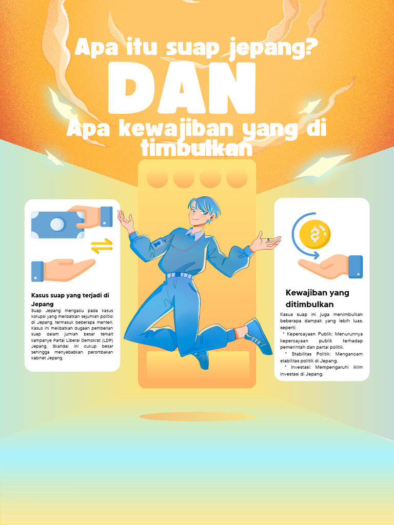 Poster Infografis Pungli Dan Perbedaannya Ilustratif Oranye Dan Putih | PDF
