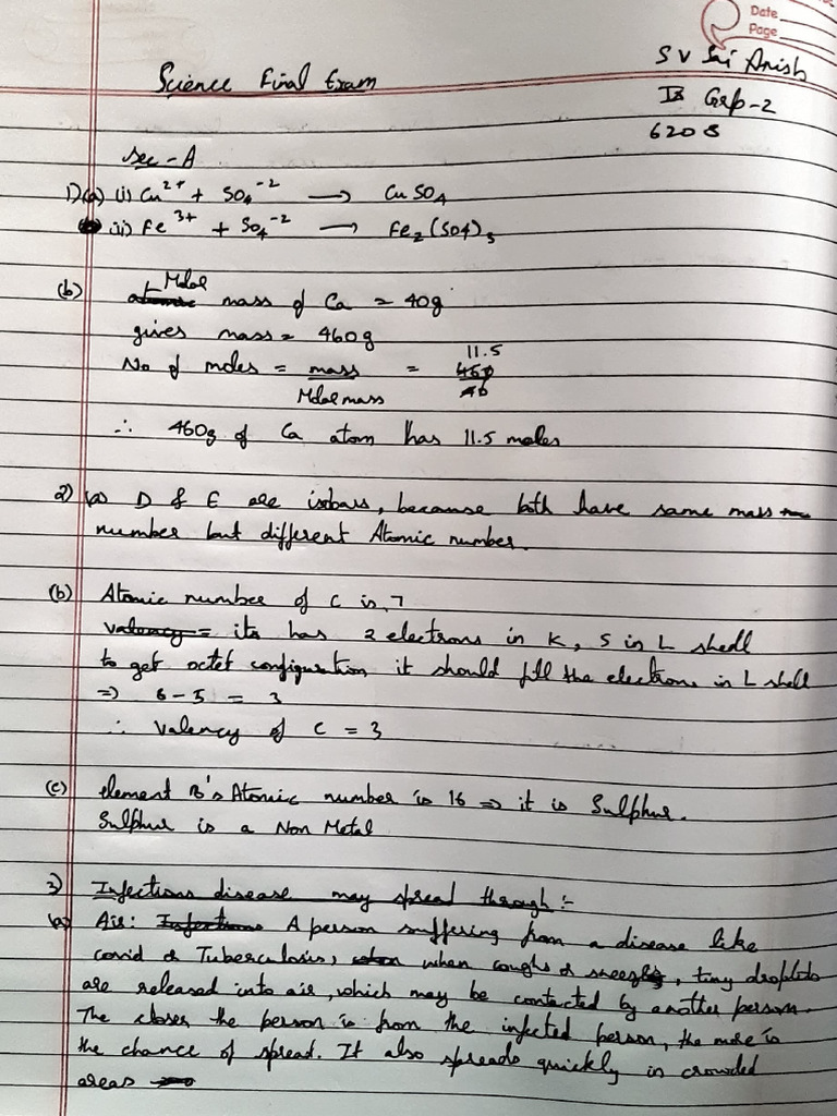 Science Final Examination | PDF