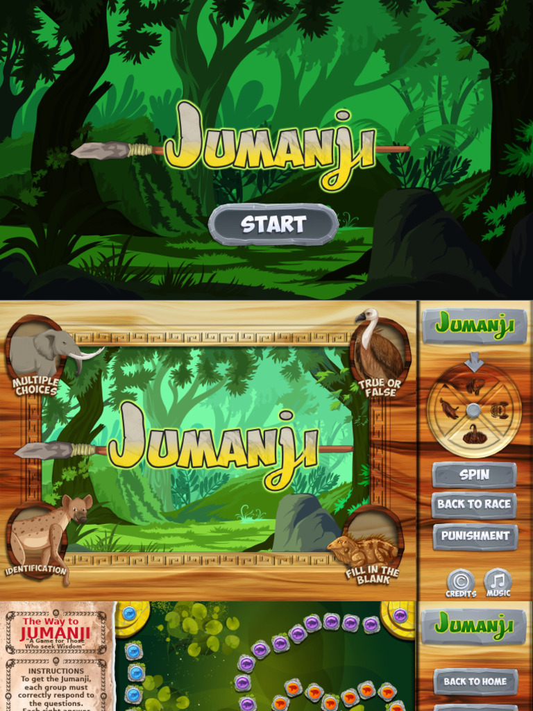 JUMANJI Interactive Quiz and Group Activity PowerPoint Template by ...