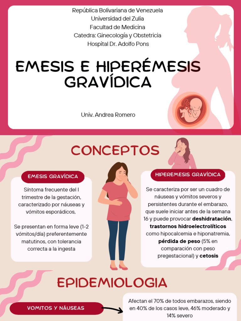 Emesis e Hiperemesis Gravidica | PDF | El embarazo | Especialidades Medicas