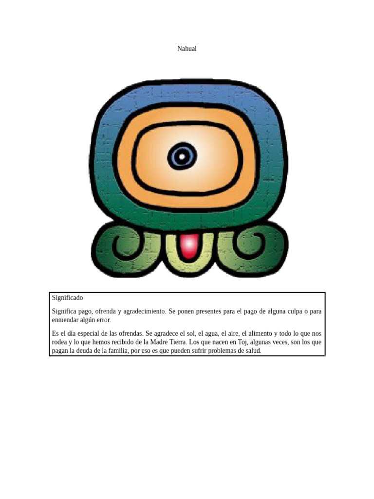 Significado del Nahual en la Cultura | PDF