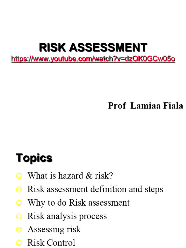 Lecture 3 Env | PDF | Risk | Hazards