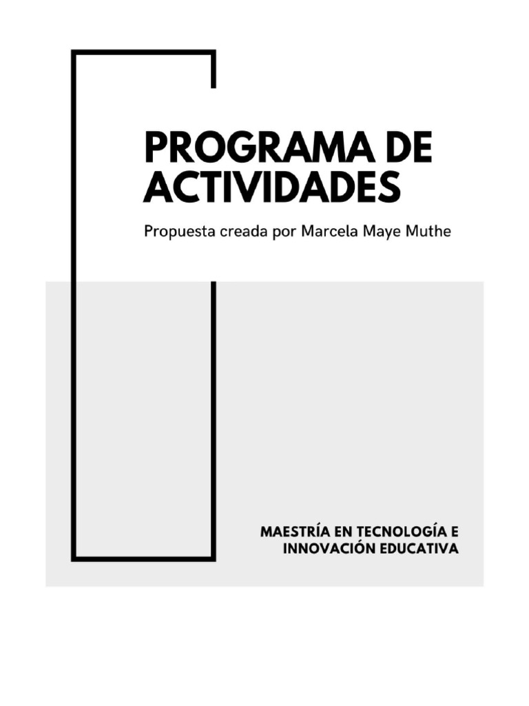 Propuesta M1 T1 Marcela Maye | PDF | Creatividad | Enseñando