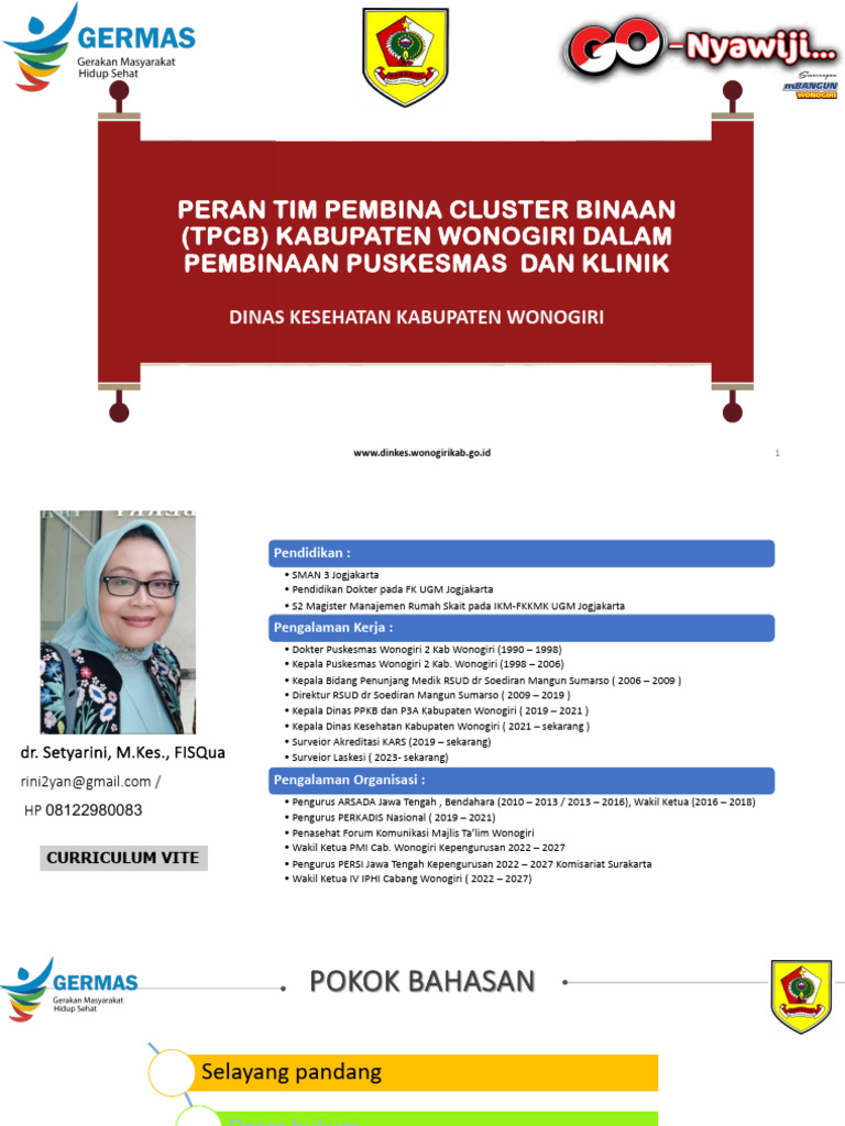 PDF PERAN TPCB PADA PEMBINAAN PUSKESMAS | PDF