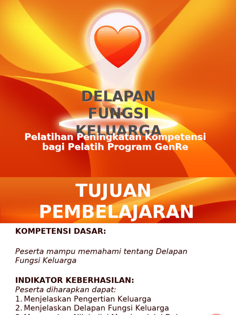DELAPAN FUNGSI KELUARGA | PDF