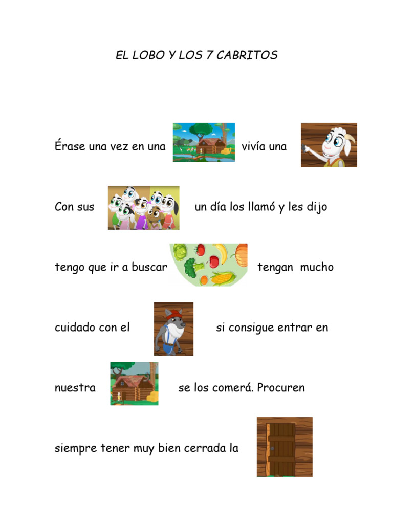 El Lobo y Los 7 Cabritos | PDF