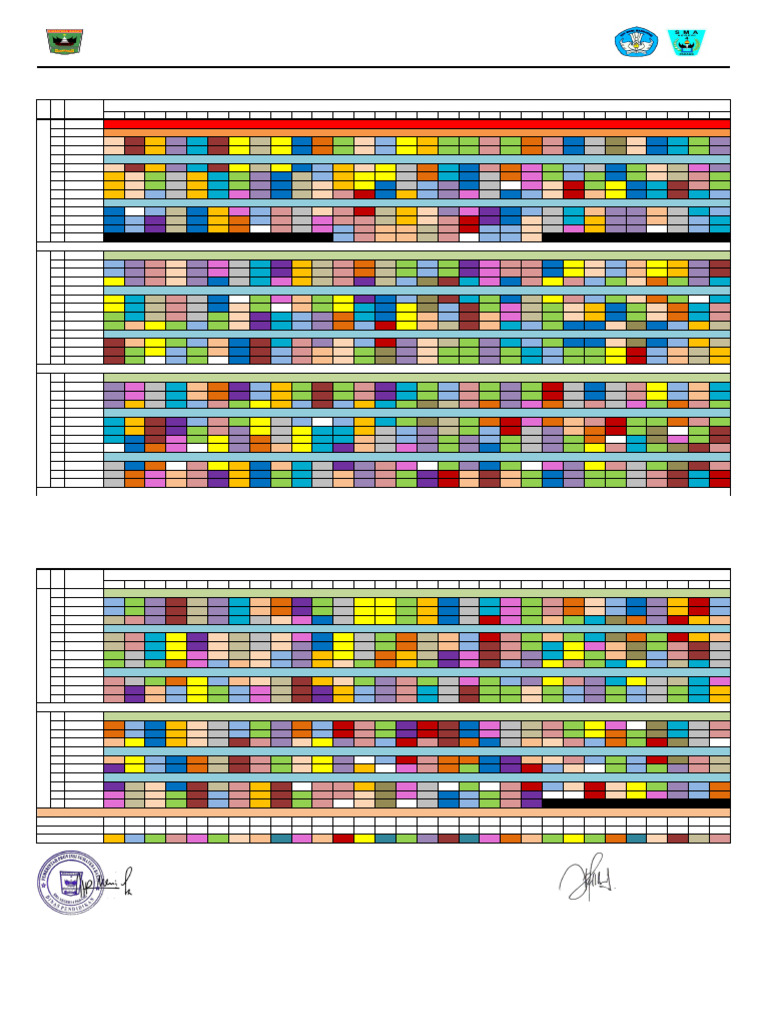 JADWAL SEM Genap TA 24-25 SMAN 4 PADANG | PDF