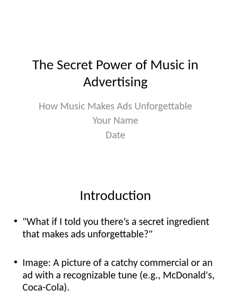 The Impact of Music in Ads | PDF