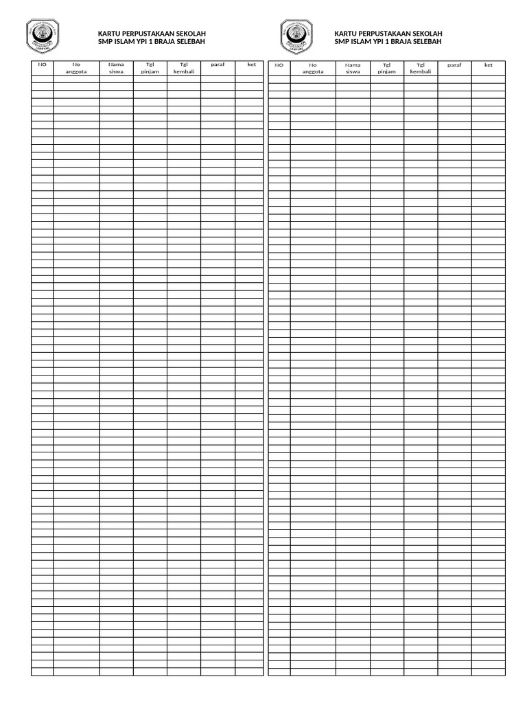Kartu Perpus | PDF