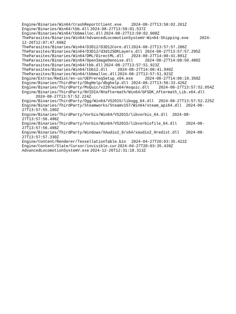 Manifest NonUFSFiles Win64 | PDF