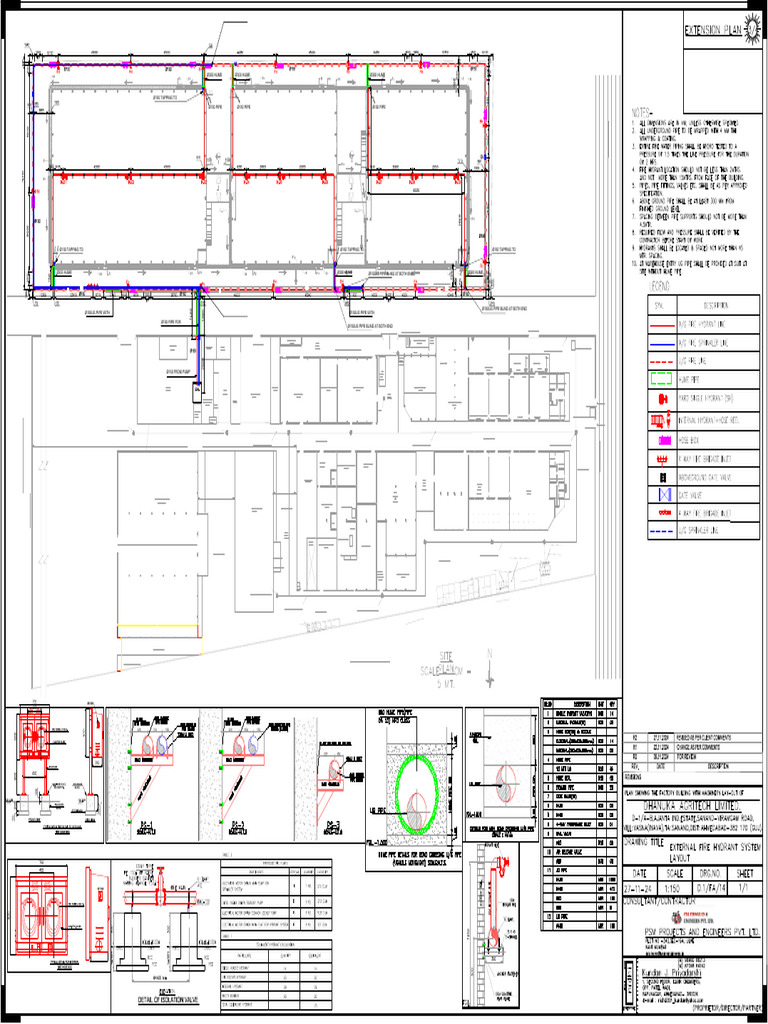 Hydrant Layout 27.11.2024 | PDF | Hydraulics | Plumbing