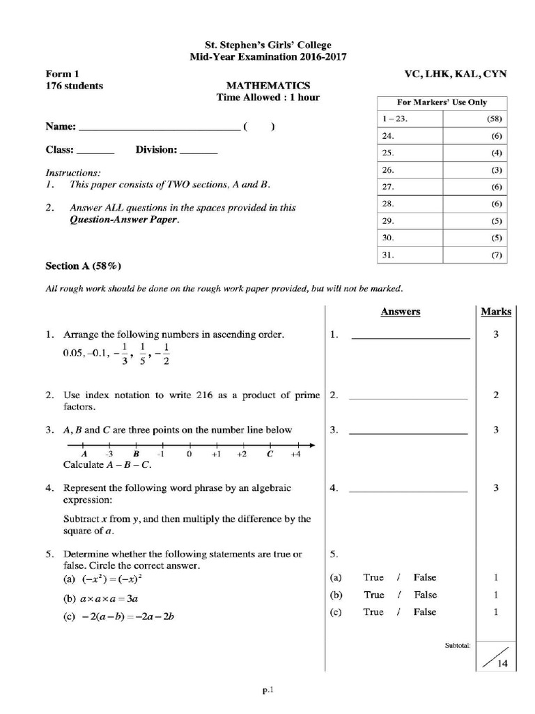 Math Problem Solutions | PDF
