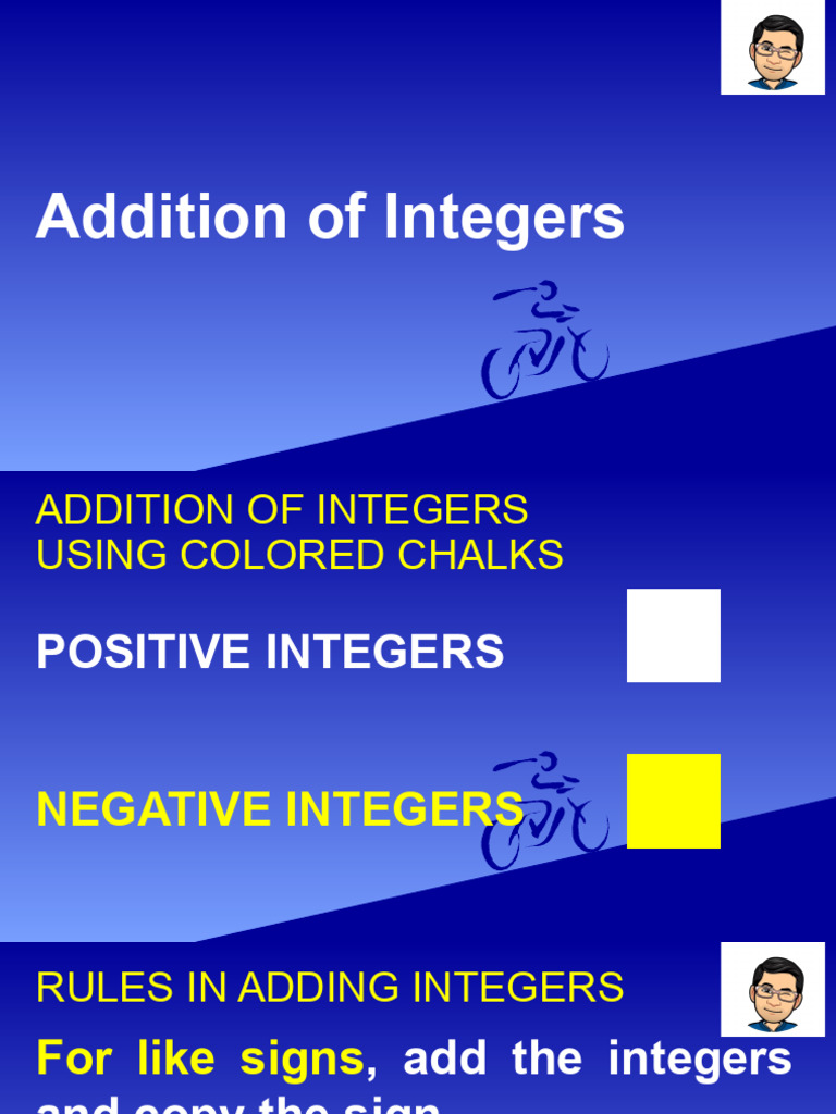 Integer Addition and Subtraction Rules | PDF