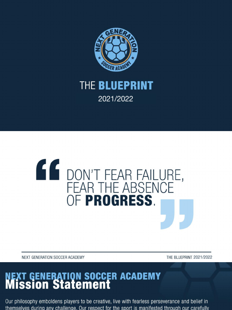 Next Generation Soccer Academy Blueprint 2021 2022 | PDF