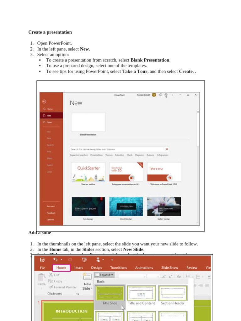 Basics of Microsoft Powerpoint Presentation | PDF | Microsoft Power Point | Computing