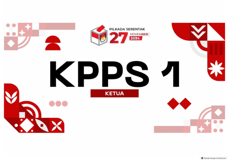 Perlengkapan Kpps Di Tps Tema Merah Putih (1) - 2 | PDF
