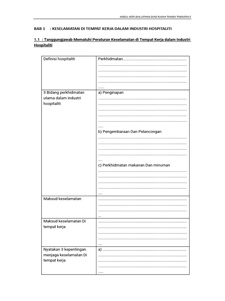 Modul Bab 1 SRT F5 | PDF