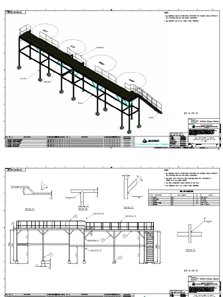 Abm Wtp Civ Dwg 021 Platform for Mmf & Acf | PDF
