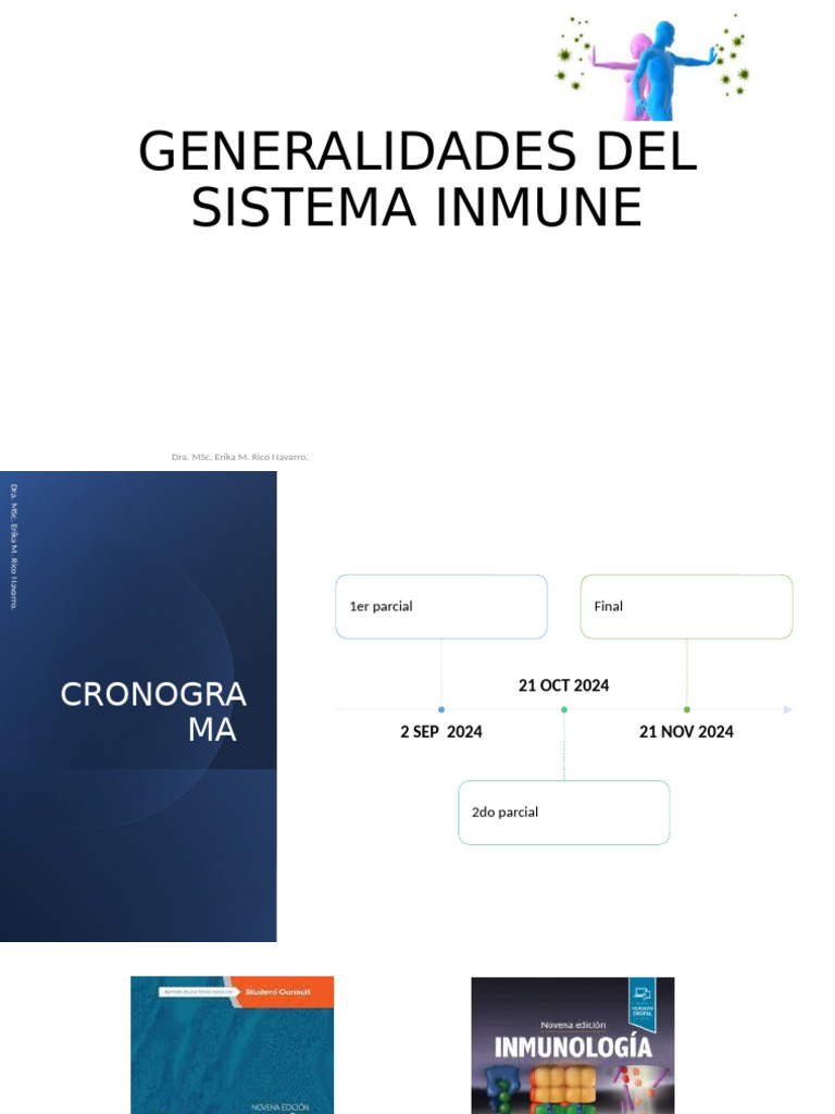 Tema 1 Generalidades Del Sistema Inmune 2024 | PDF | Sistema inmune | Inmunología