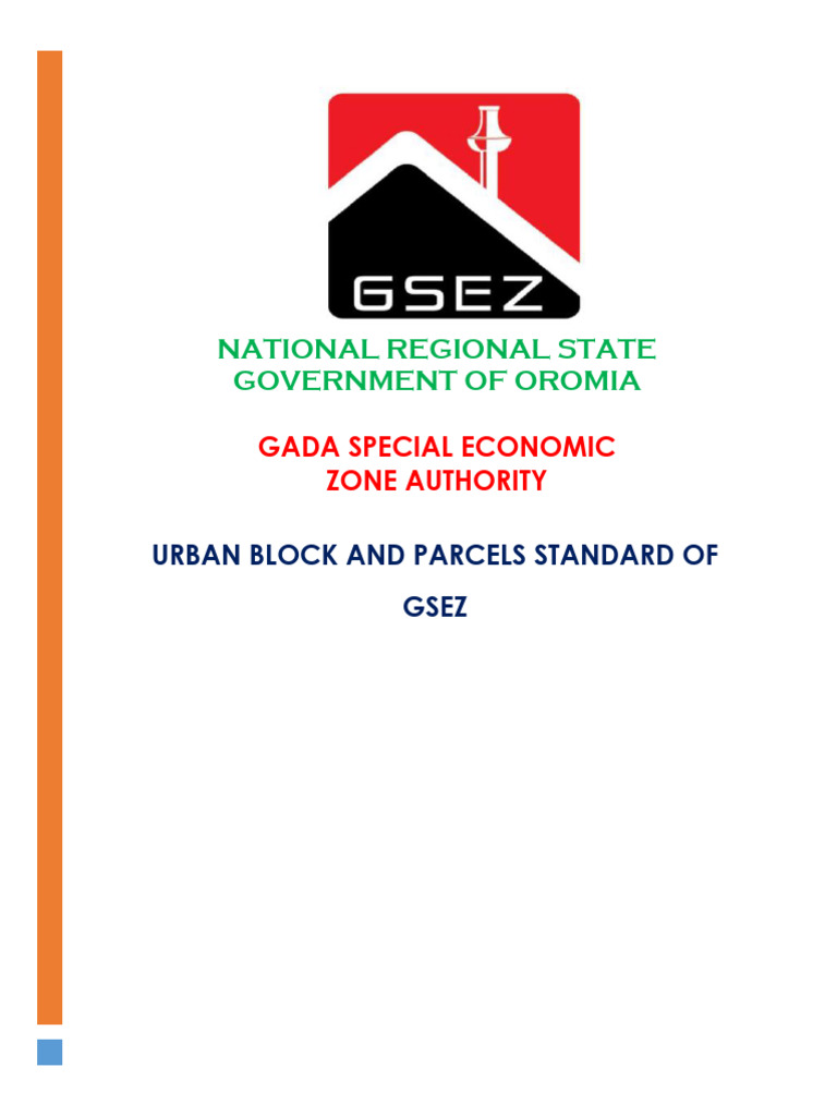 GSEZ Urban Block & Parcel Standards | PDF | Land Lot | Building