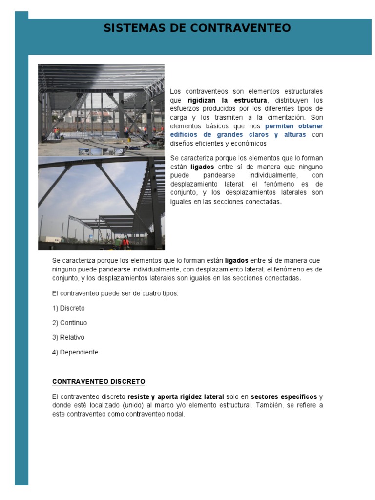 Tipos y Funciones del Contraventeo | PDF | Pandeo | Solenoide