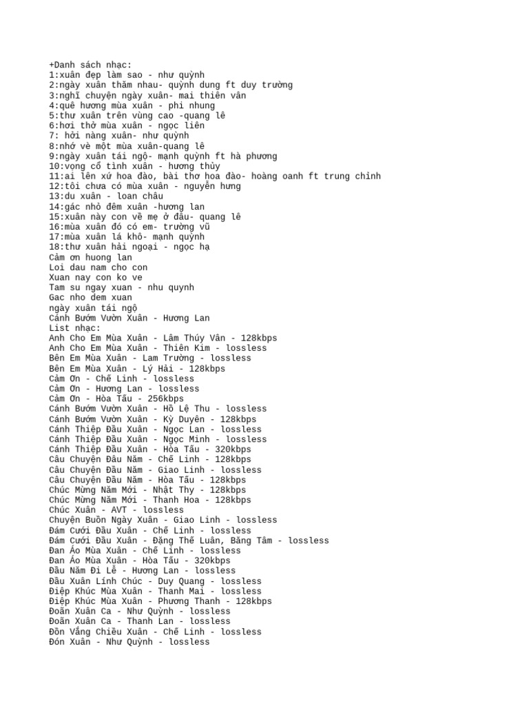 Nhac Xuan | PDF