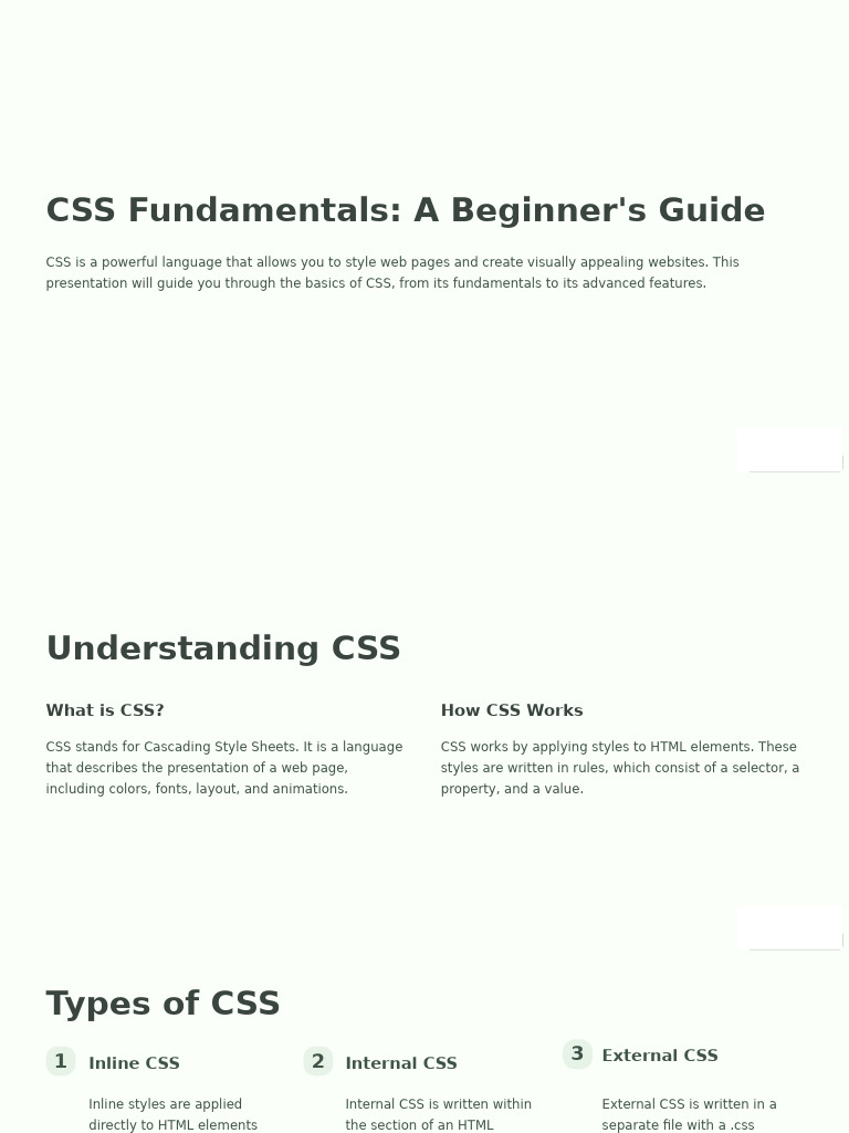 Css Presentation | PDF | Html Element | Html
