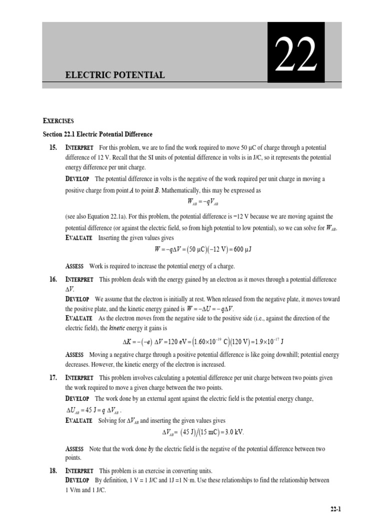 Ch22 | PDF | Electric Field | Physical Phenomena
