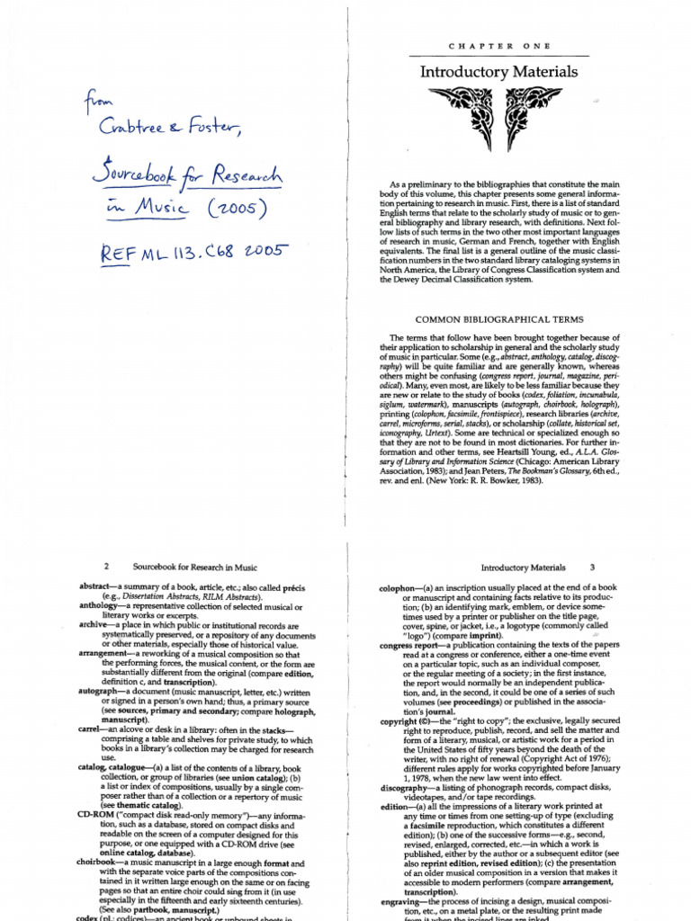 Biblio Terms (Eng, Ger, FR) From Crabtree & Foster | PDF | Folio ...