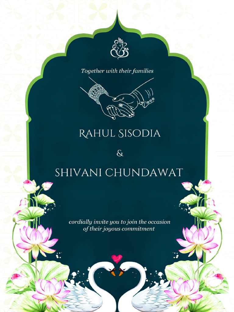 Rahul's Wedding Invitation. | PDF