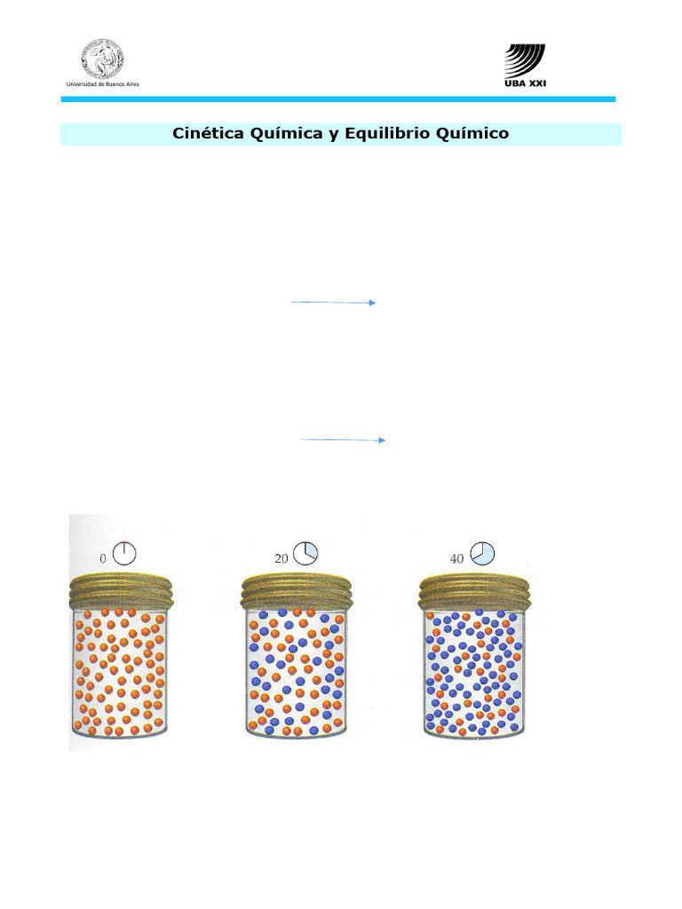U 9 Cinética Química y Equilibrio Químico | PDF | Equilibrio químico | Velocidad de reacción