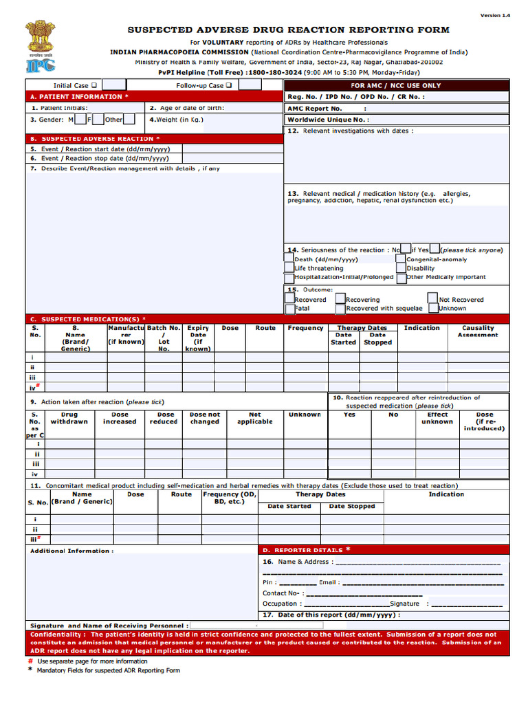 ADR Form Ver 1.4 | PDF