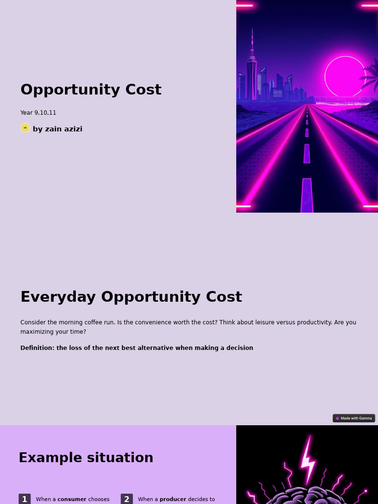 Opportunity Cost Examples & Definition | PDF