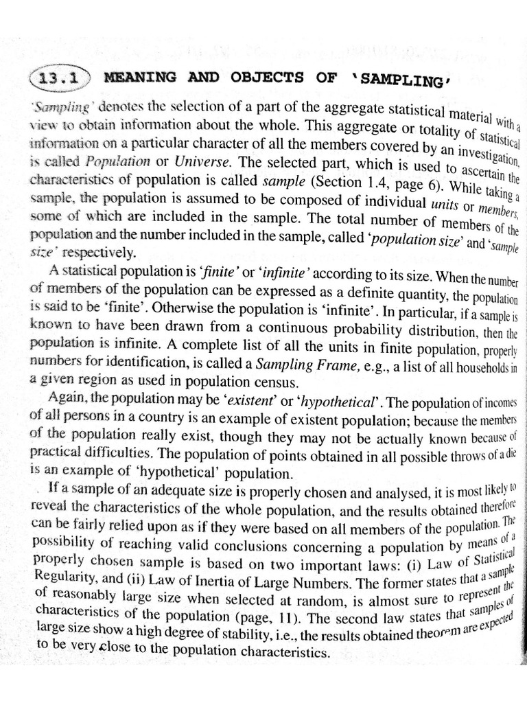 Sampling Theory | PDF