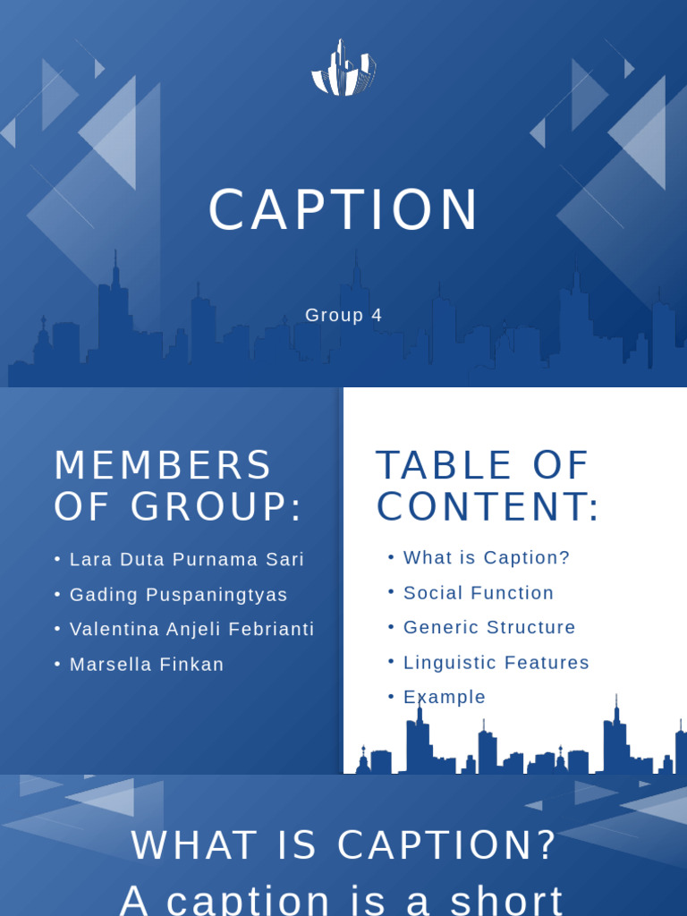 Group 4 - Caption | PDF
