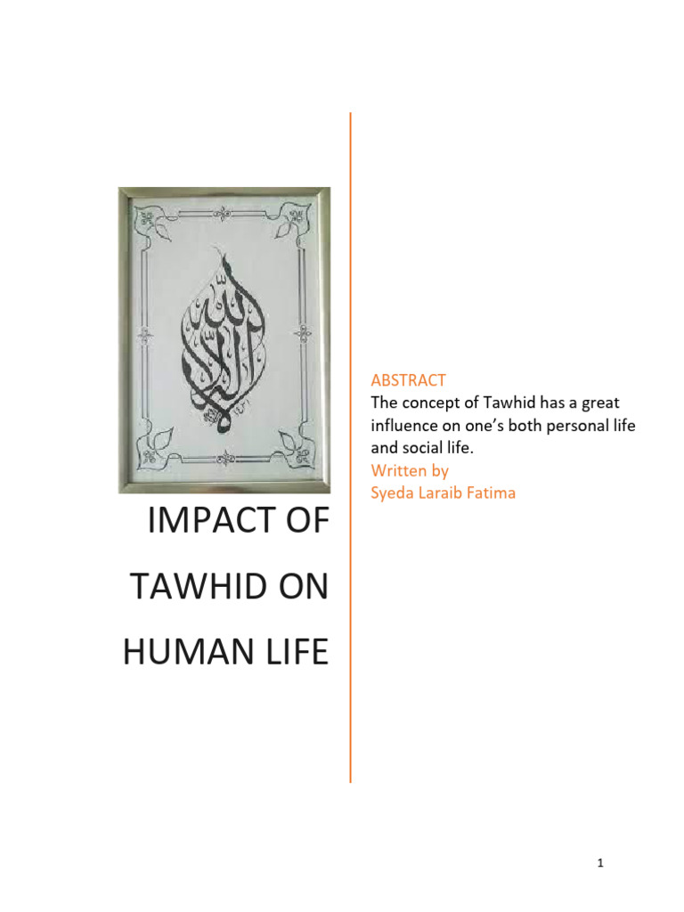 Introduction On Tawhid | PDF | God In Islam | Tawhid