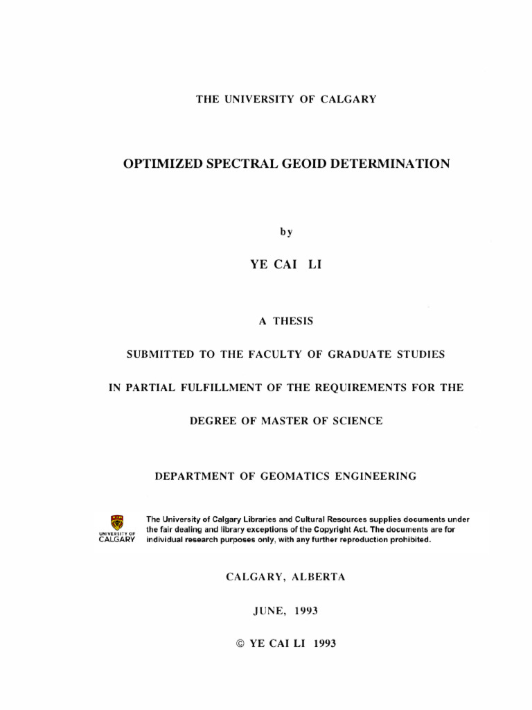 Thesis Li 1993 | PDF | Geophysics