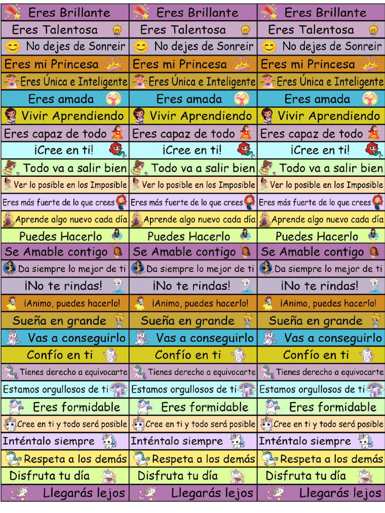 Etiquetas para Lapices - Frases Motivacionales | PDF