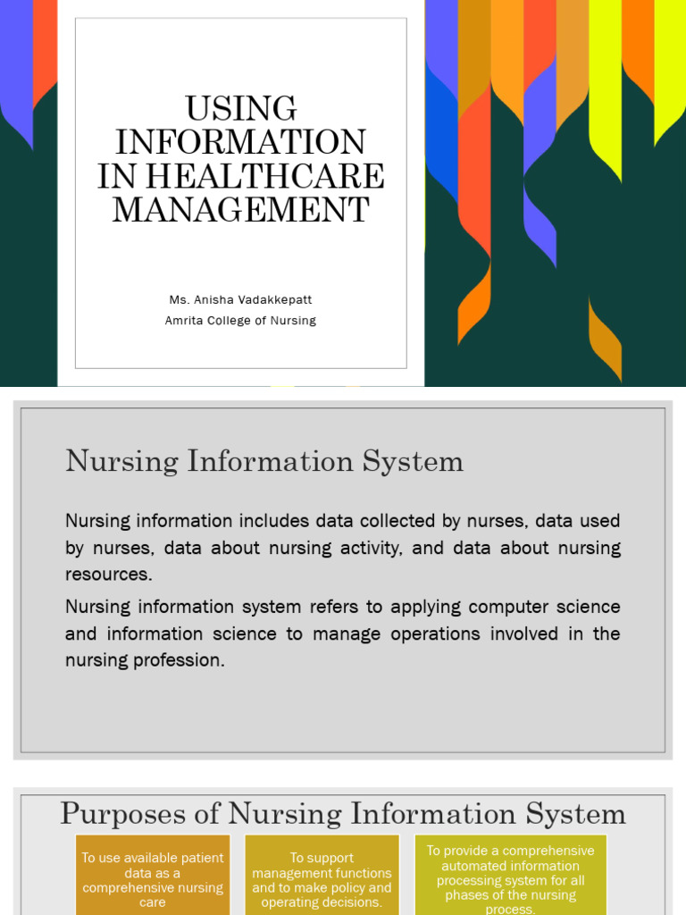 Nursing Information Systems Overview | PDF | Electronic Health Record ...