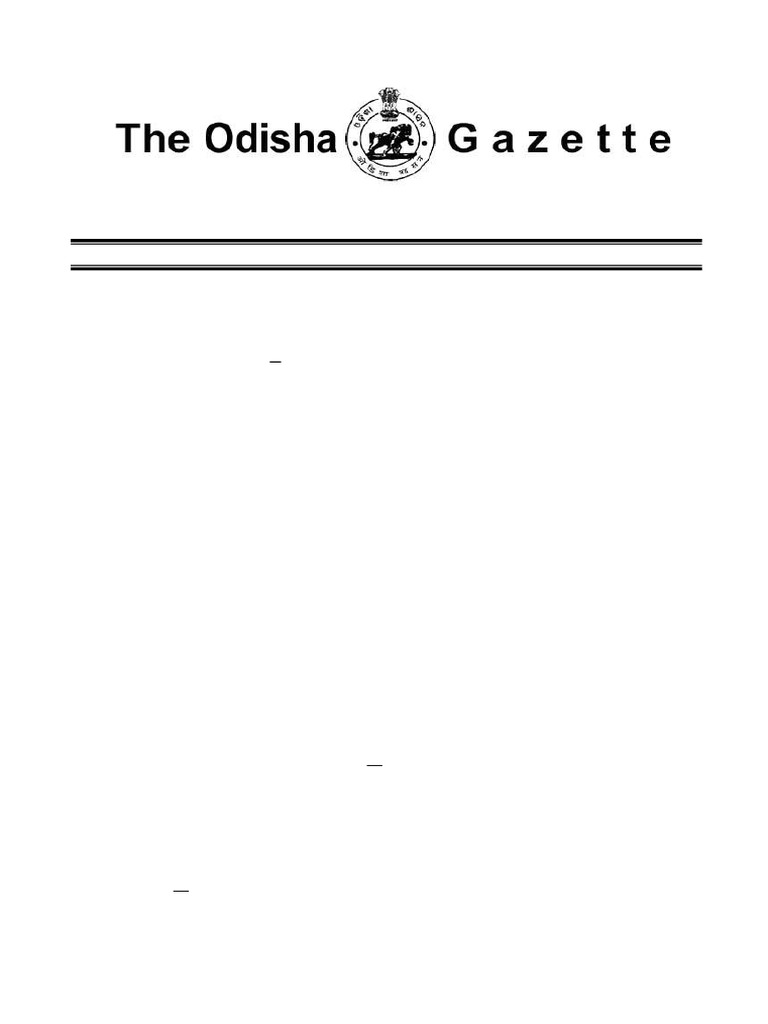 Amendment to Odisha Survey Rules 1962 | PDF | Legal Documents | Government