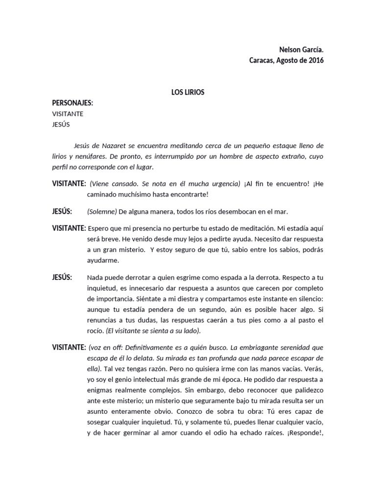 La Belleza según Jesús y el Visitante | PDF | Belleza | Verdad