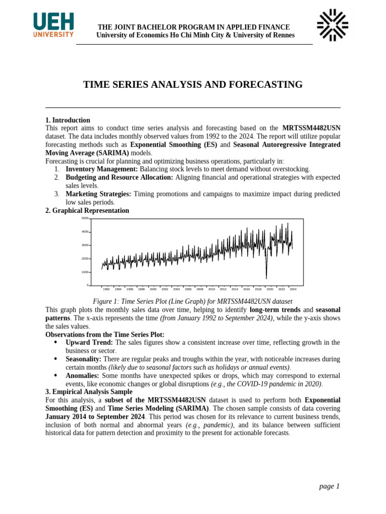 TimeSeríe | PDF | Autoregressive Integrated Moving Average | Time Series