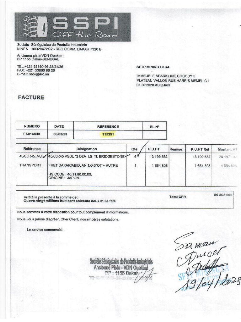 WA800 FA016890 BRIDGESTONE 45-65R45 | PDF